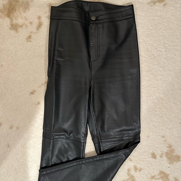 Free People | Pants & Jumpsuits | Free People Highwaisted Leather Pants ...